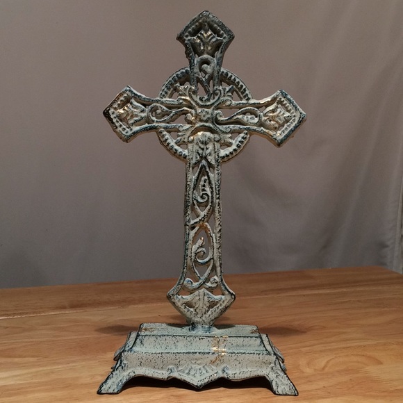 Other | Cross On Free Standing Pedestal 585 | Poshmark